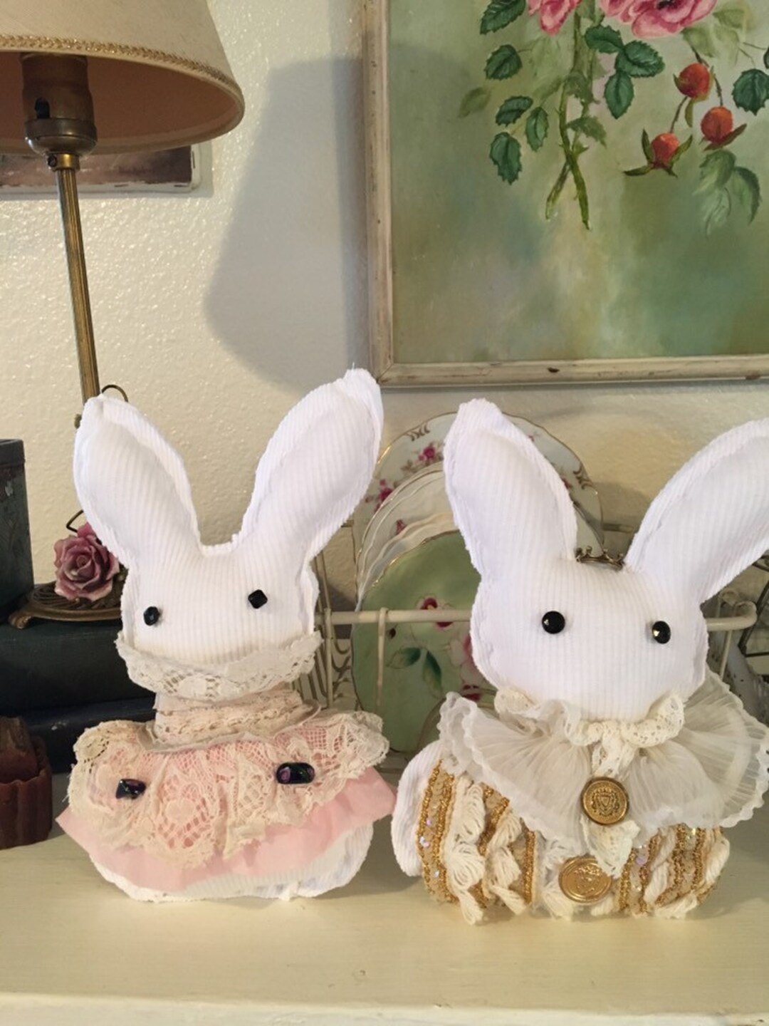 White Bunny Decor/ Nursery Bunny Decor - Etsy