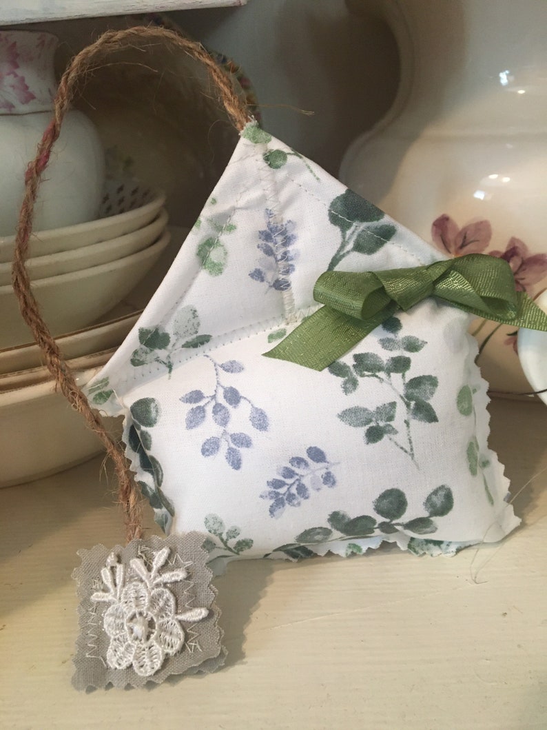 Eucalyptus Leaf Fabric Tea Bag Sachet/ Lavender Sachets - Etsy