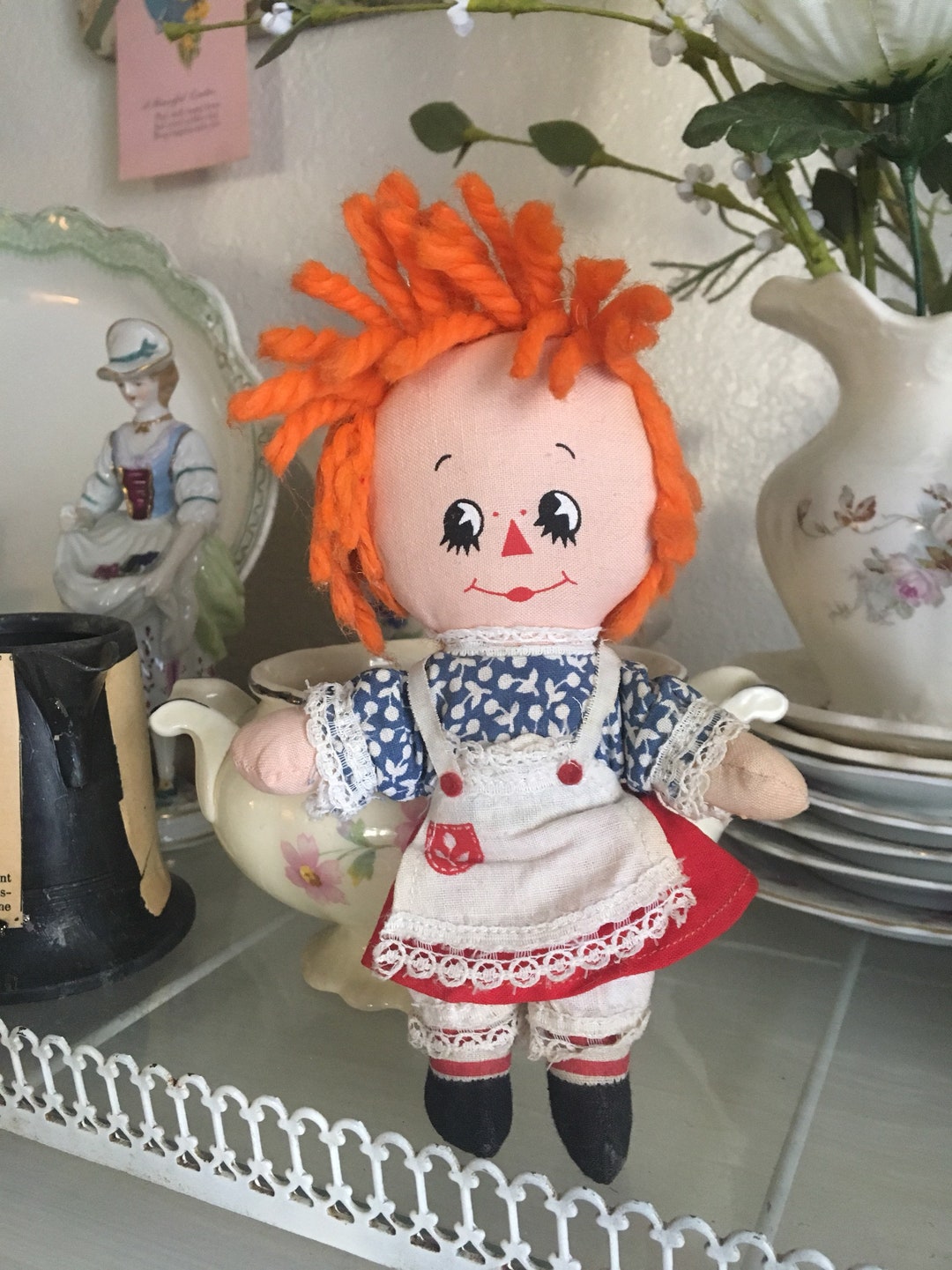 Vintage Raggedy Ann Doll/ Tiny Raggedy Ann Doll’s/ Vintage Dolls - Etsy