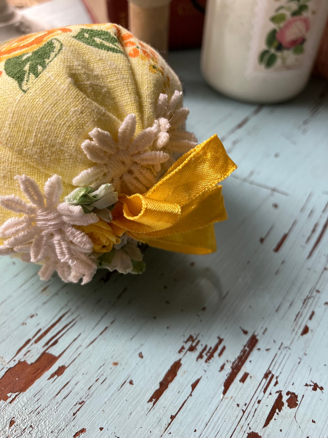 Vintage Fabric Strawberry Sachet/ Strawberry Pin Cushion - Etsy