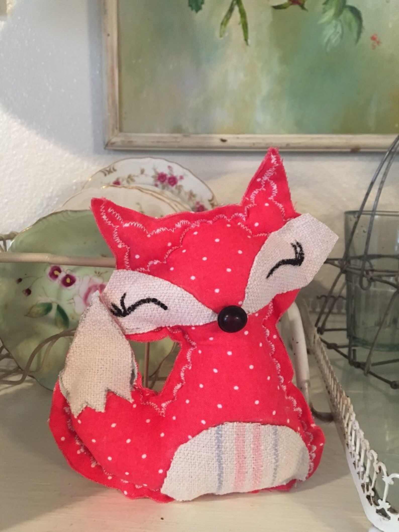 Red Fox Stuffed Animal/ Woodland Red Fox/ Sleeping Fox - Etsy