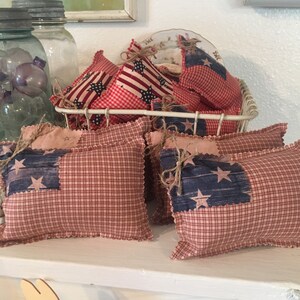 Forth of July Sachets Pillows Decor/ Red Blue Forth of July Decor - Etsy