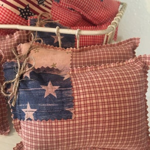Forth of July Sachets Pillows Decor/ Red Blue Forth of July Decor - Etsy