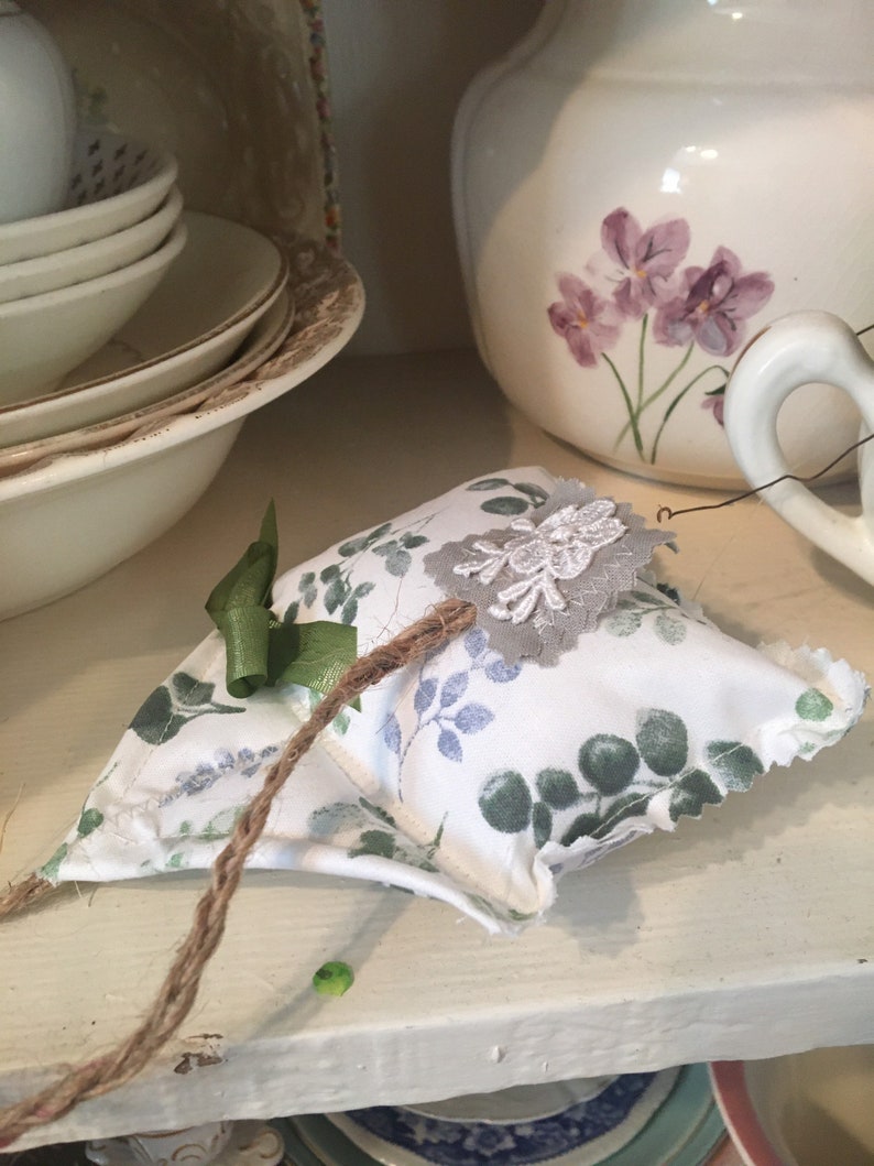 Eucalyptus Leaf Fabric Tea Bag Sachet/ Lavender Sachets - Etsy