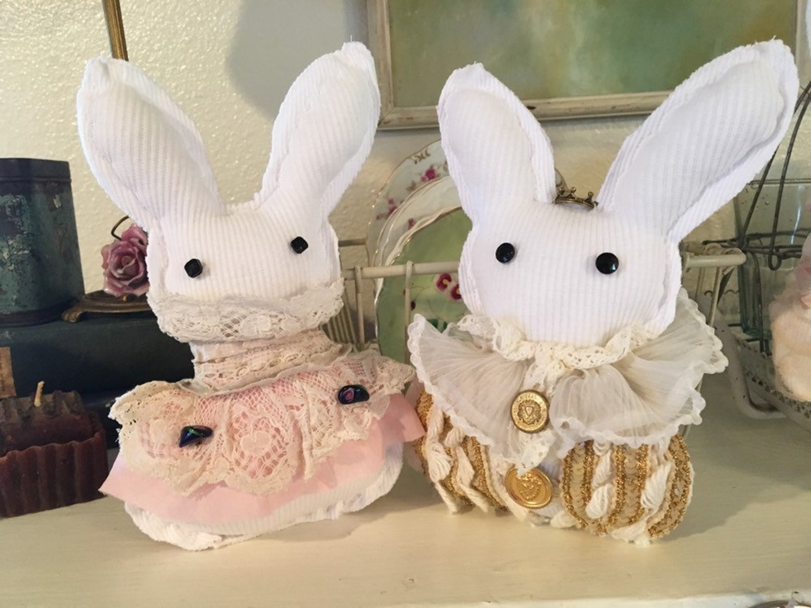 White Bunny Decor/ Nursery Bunny Decor | Etsy