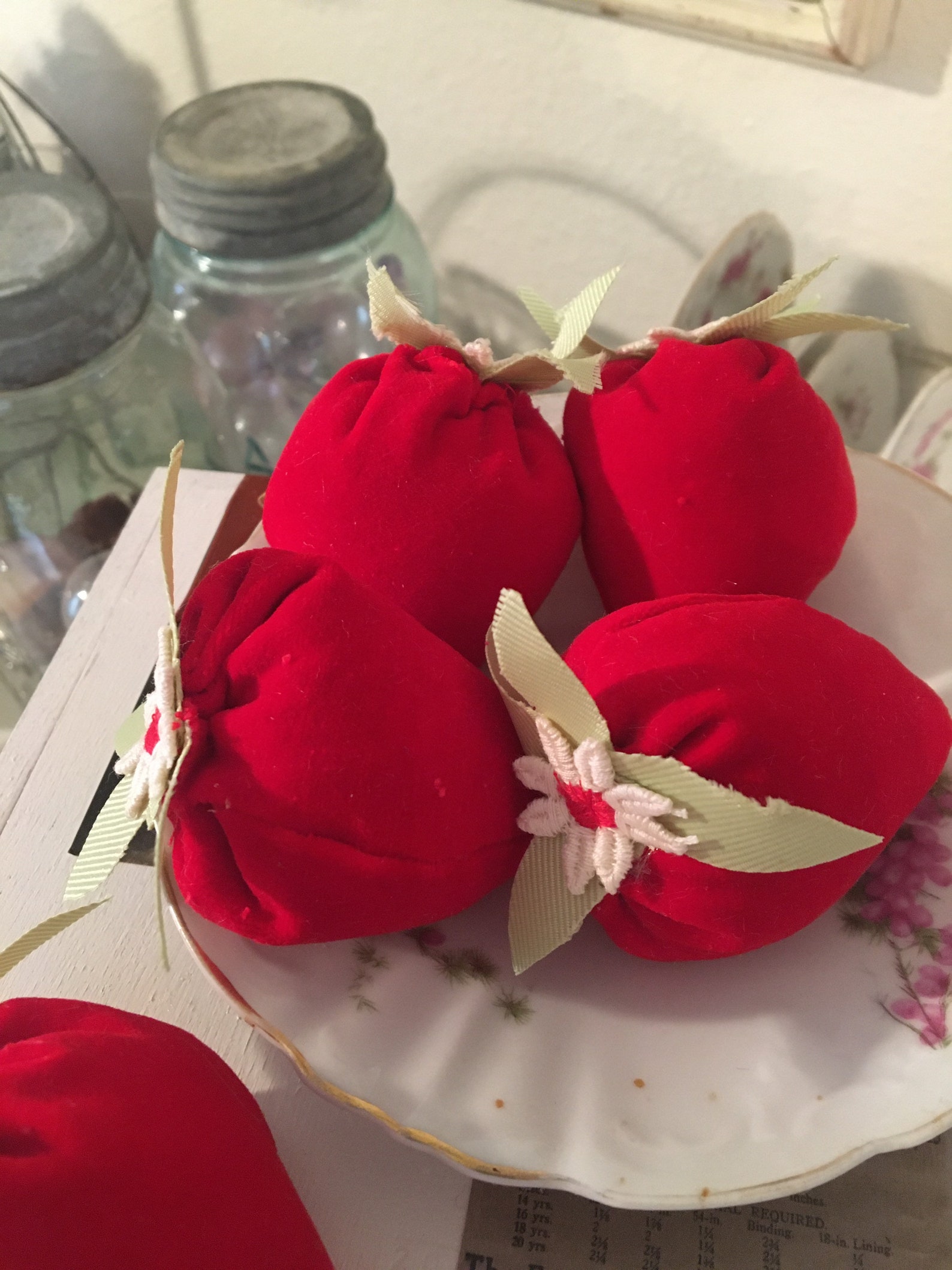 Red Velvet Strawberry Lavender Sachets/ Lavender Sachets | Etsy