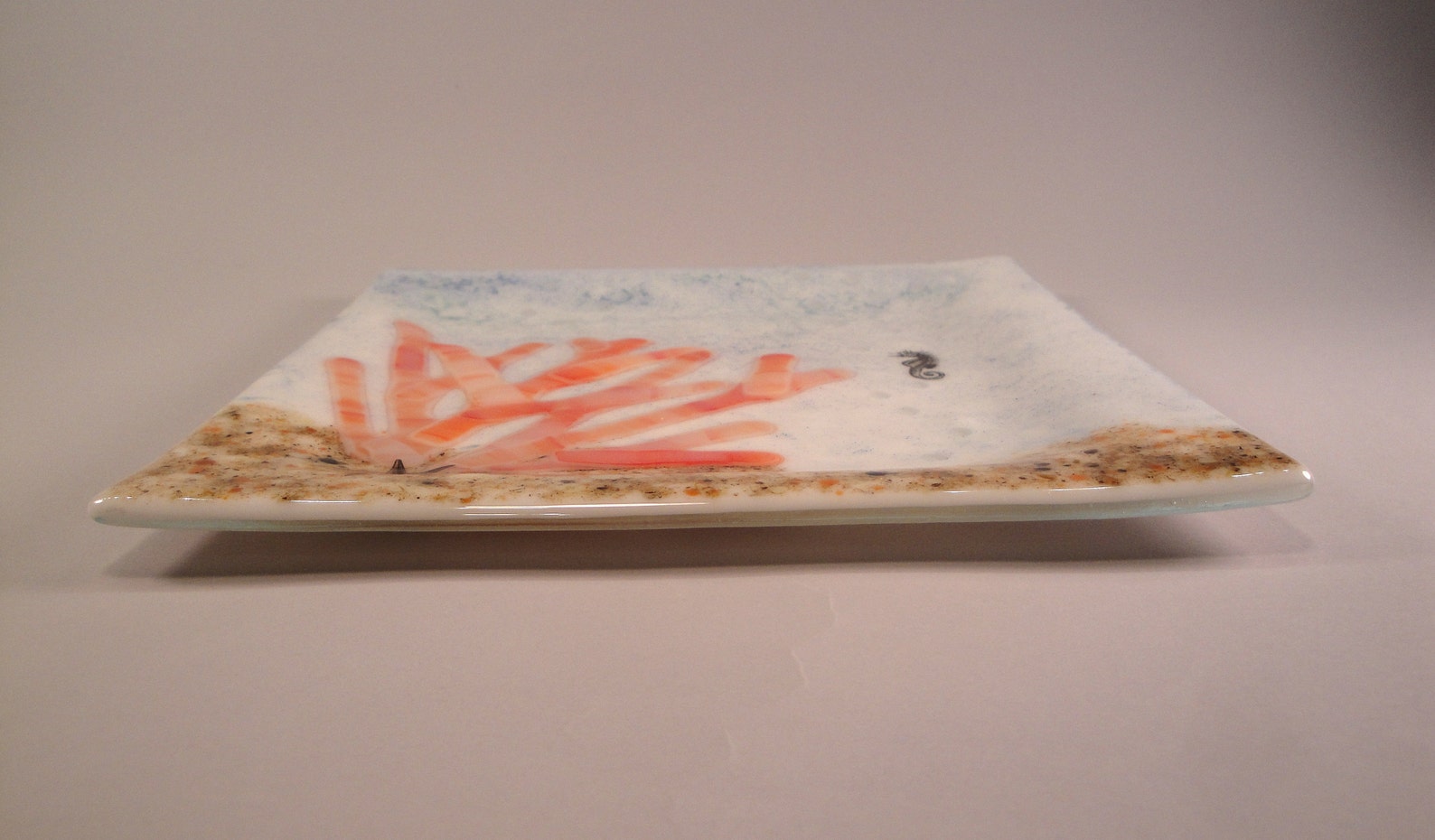 Fused Glass Sea Life Square Plate - 04239 - Etsy
