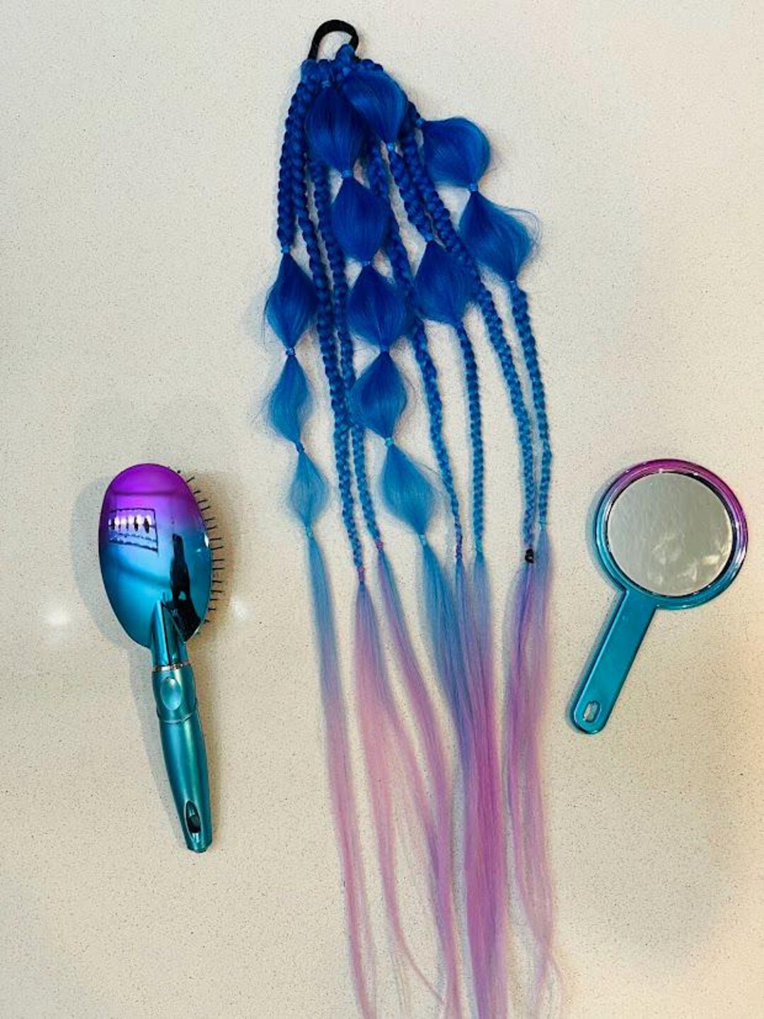 EDM Hair | Reusable Braids | Softball Colorful Braid Hair Extensions ...