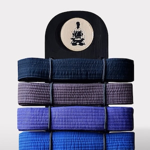 Martial Arts Belt Display Pine Wall Hanging Personalized Belt Holder ...