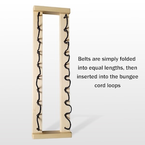 Martial Arts Belt Display Oak Pine Wall Hanging Obi Rack Organizer ...