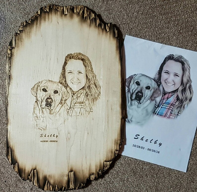 Wedding Photos Burned Into Wood Custom Pyrography Portraits - Etsy Canada