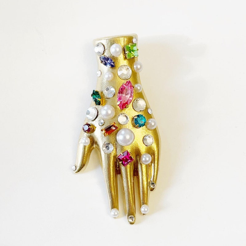 Hand Brooch - Etsy