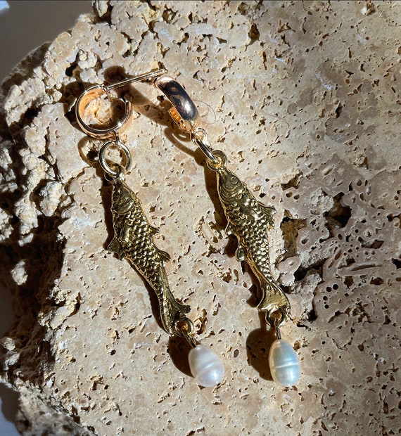 Etsy fish earrings store