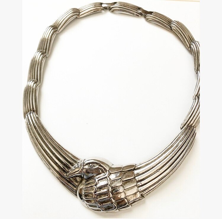 Rare Signed Laurel Burch Mynah Bird Collection Necklace Earrings and ...