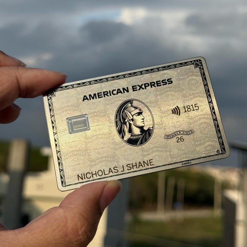 Custom AMEX Silver Card - Personalized Name & Number - Metal Platinum ...