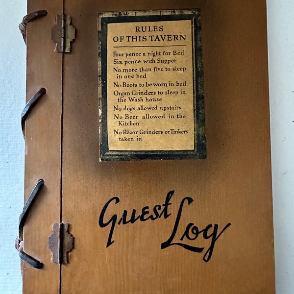 Vintage Guest Book - Etsy