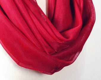 Red Sparkle Scarf | Etsy