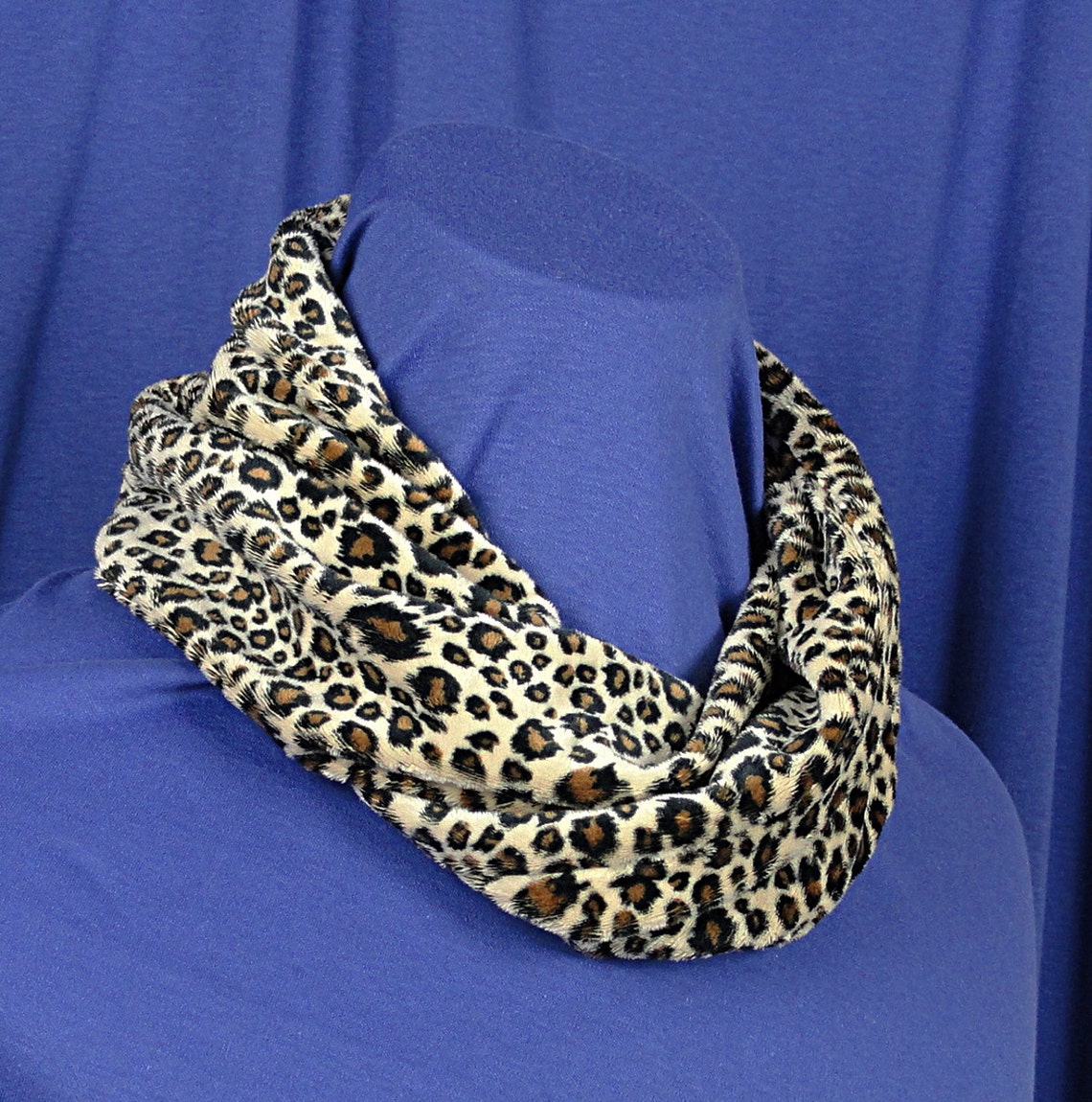Cheetah Faux Fur Scarf - Cheetah Infinity Scarf - Minky Scarf - Leopard ...