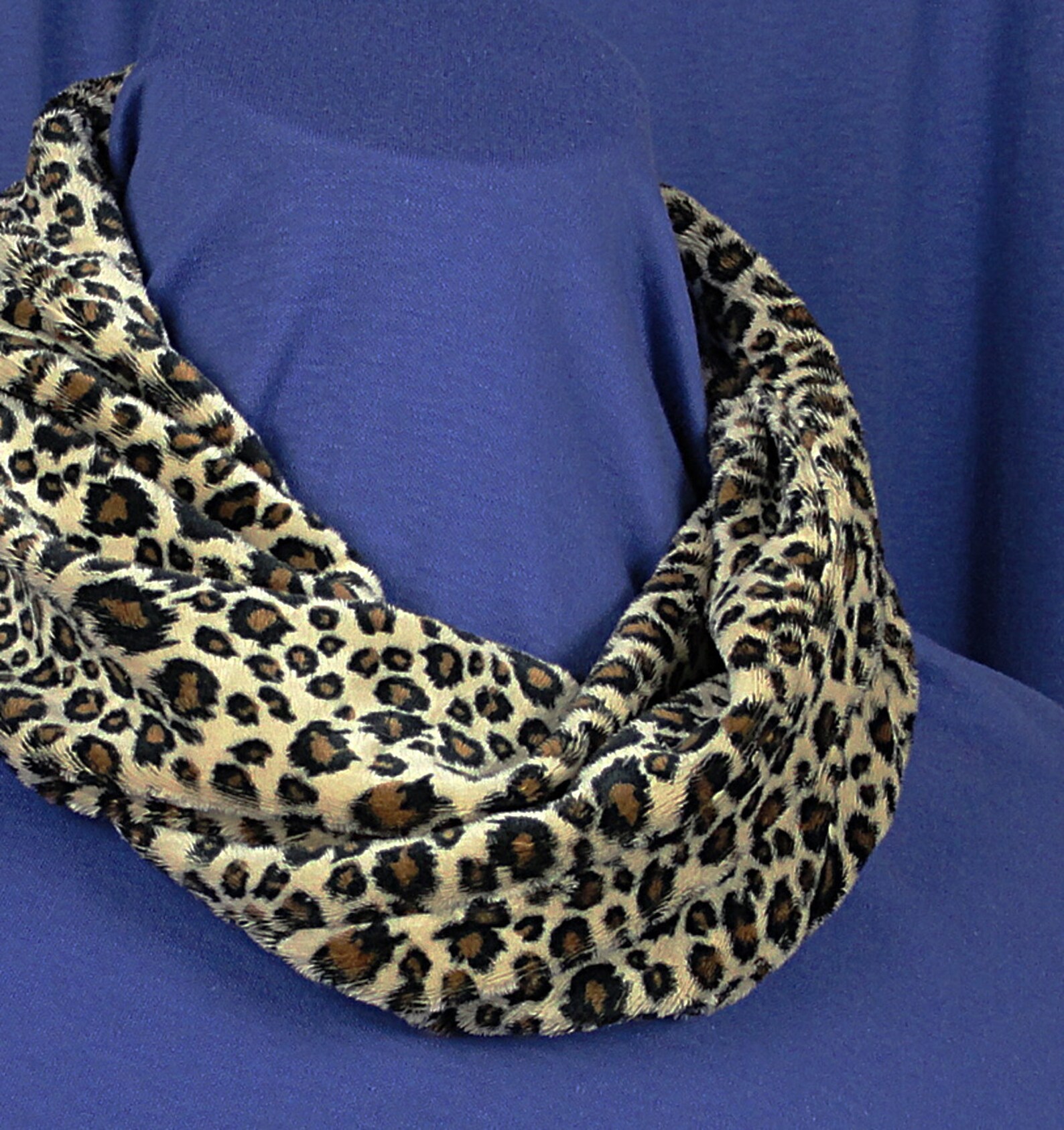 Cheetah Faux Fur Scarf - Cheetah Infinity Scarf - Minky Scarf - Leopard ...