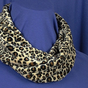 Cheetah Faux Fur Scarf - Cheetah Infinity Scarf - Minky Scarf - Leopard ...