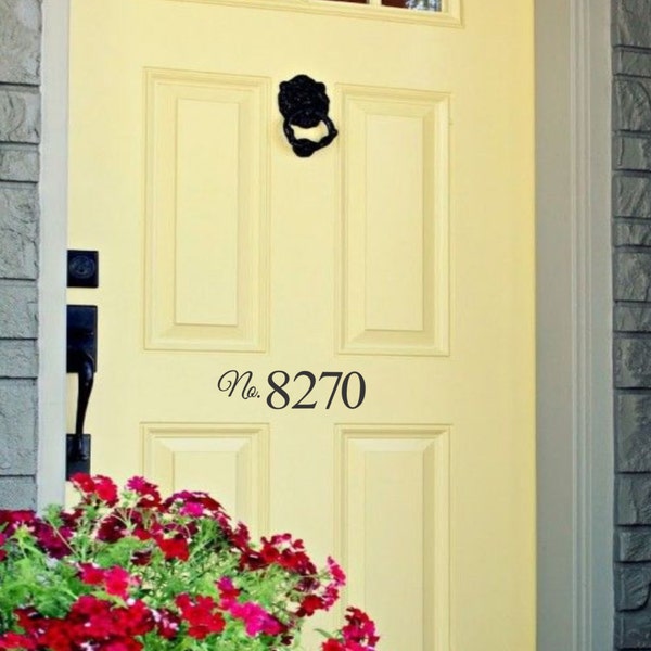 House Number Decal - Etsy
