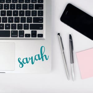 Custom Name Decal, Laptop Name Decal, Personalized Laptop Decal, Vinyl ...