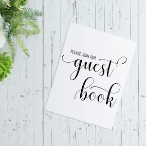 SVG, PNG, & JPEG | Please Sign Our Guest Book, Guestbook Digital ...