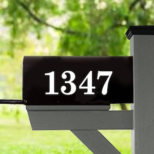 Custom Mailbox Number Traditional Mailbox Decals Mailbox - Etsy
