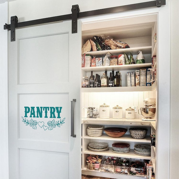 Pantry Decal for Glass Door - Etsy