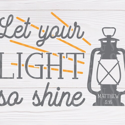 Salt and Light SVG Matthew 5:13-16 Bible Verse SVG - Etsy