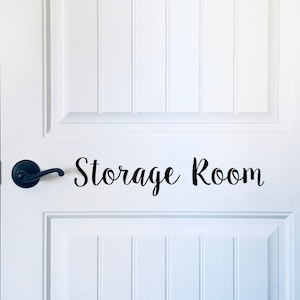 Storage Room Decal, Storage Door Decal, Storage Room Door Decals ...