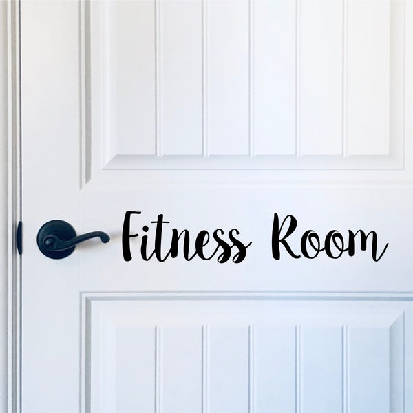 Bathroom Door Decal - Etsy