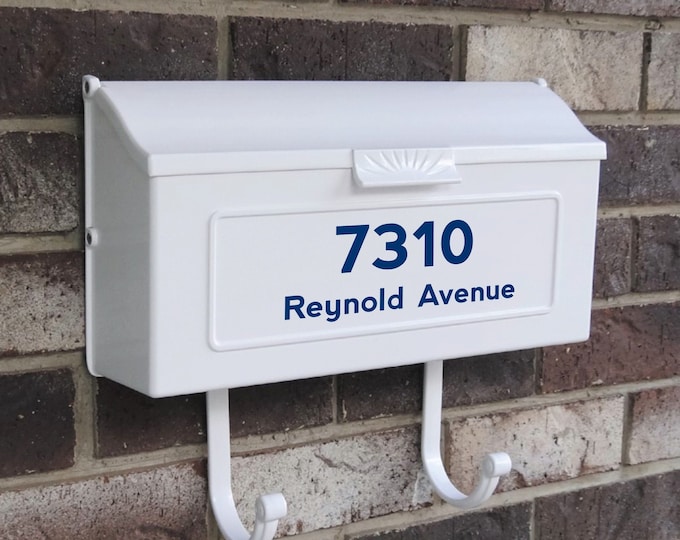 Custom Mailbox Decal Mailbox Name and Address Decal Mailbox - Etsy