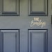 Front Door Decal, Name Door Decals, Door Sticker, Vinyl Door Decal ...