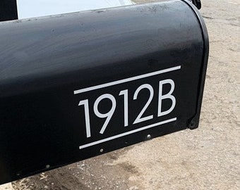 Custom Mailbox Name Modern Mailbox Name Decal Mailbox - Etsy