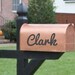 Custom Mailbox Name, Modern Mailbox Name Decal, Mailbox Stickers, Last ...