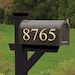 Custom Mailbox Number, Mailbox Decals, Mailbox Stickers, House Number ...