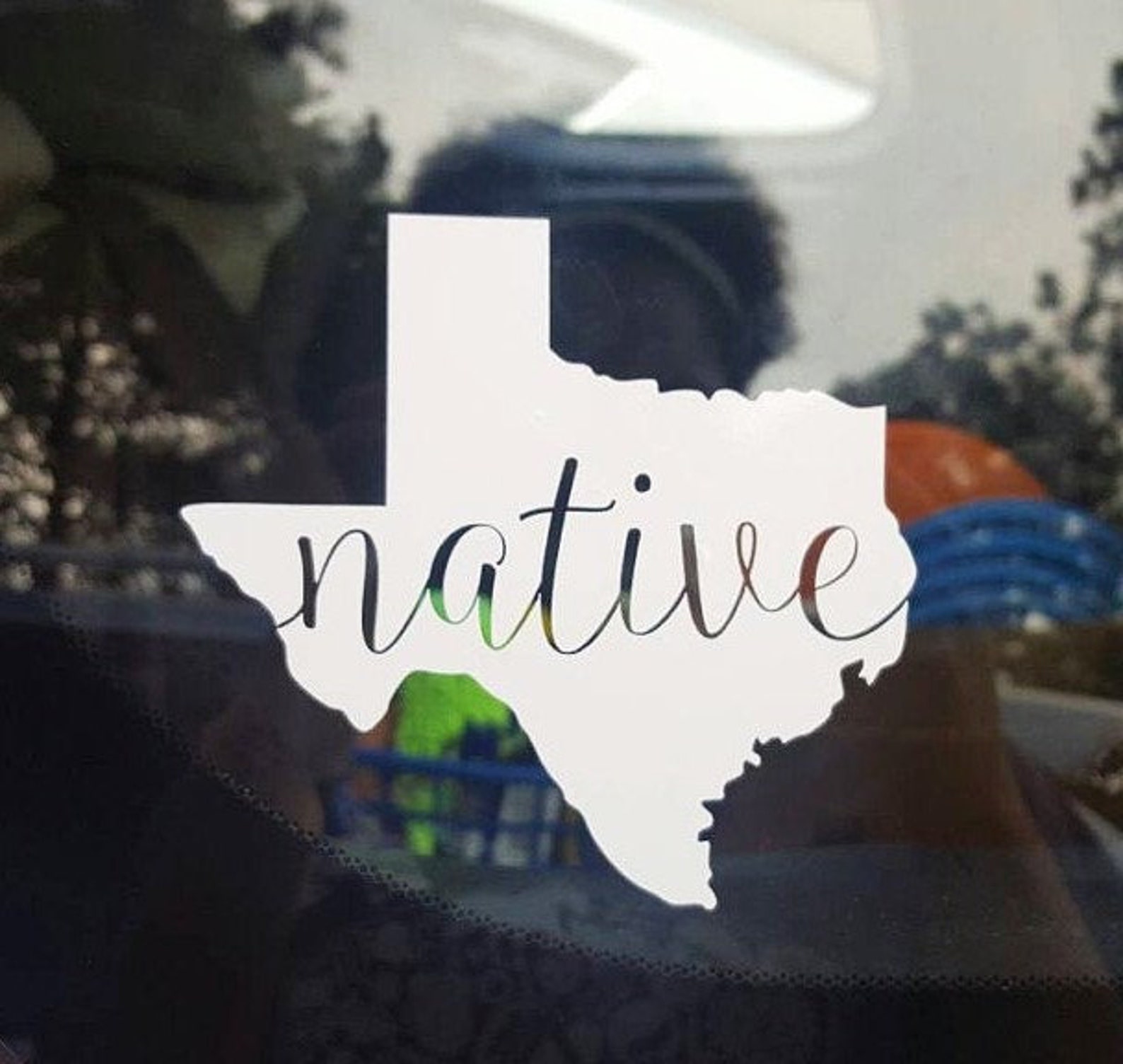 Texas Native Decal Texas Car Decal Texas Decal Texas | Etsy