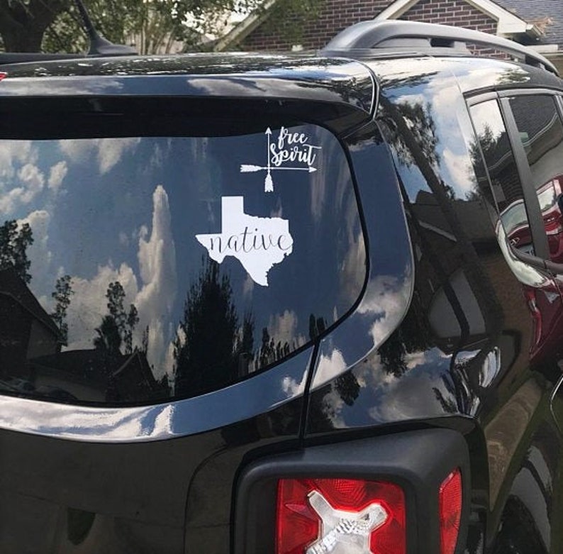 Texas Native Decal Texas Car Decal Texas Decal Texas - Etsy
