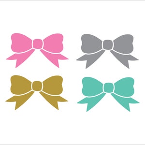 1 Bow Decal, Cute Bow Sticker, Hairbow Decal, Hairbow, Cheerleading ...