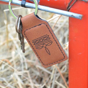 1 Boot Stitch Leatherette Keychain, Boot Stitching Keychain, Western ...