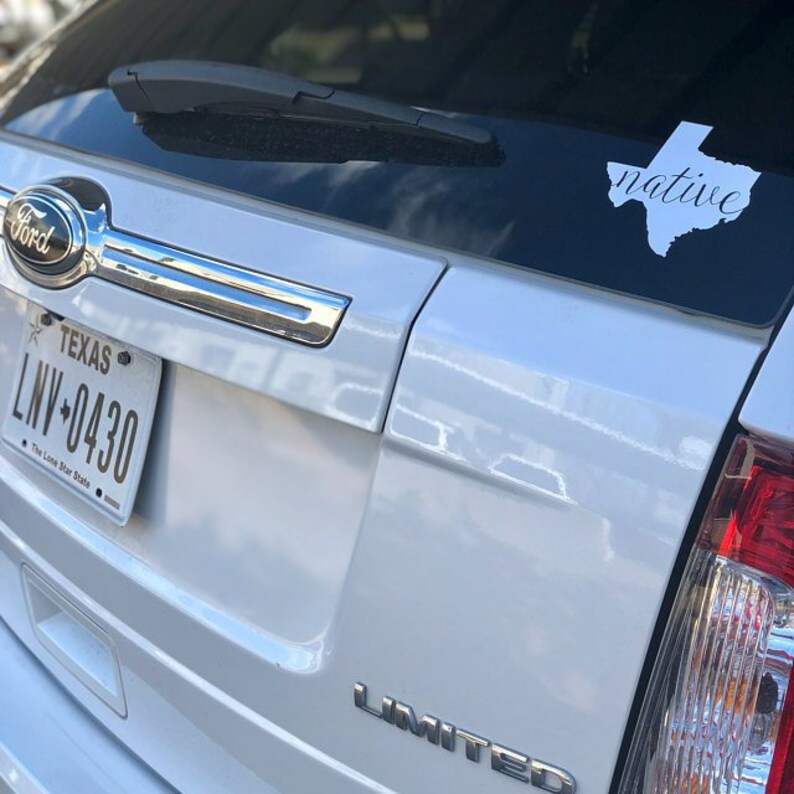 Texas Native Decal Texas Car Decal Texas Decal Texas - Etsy