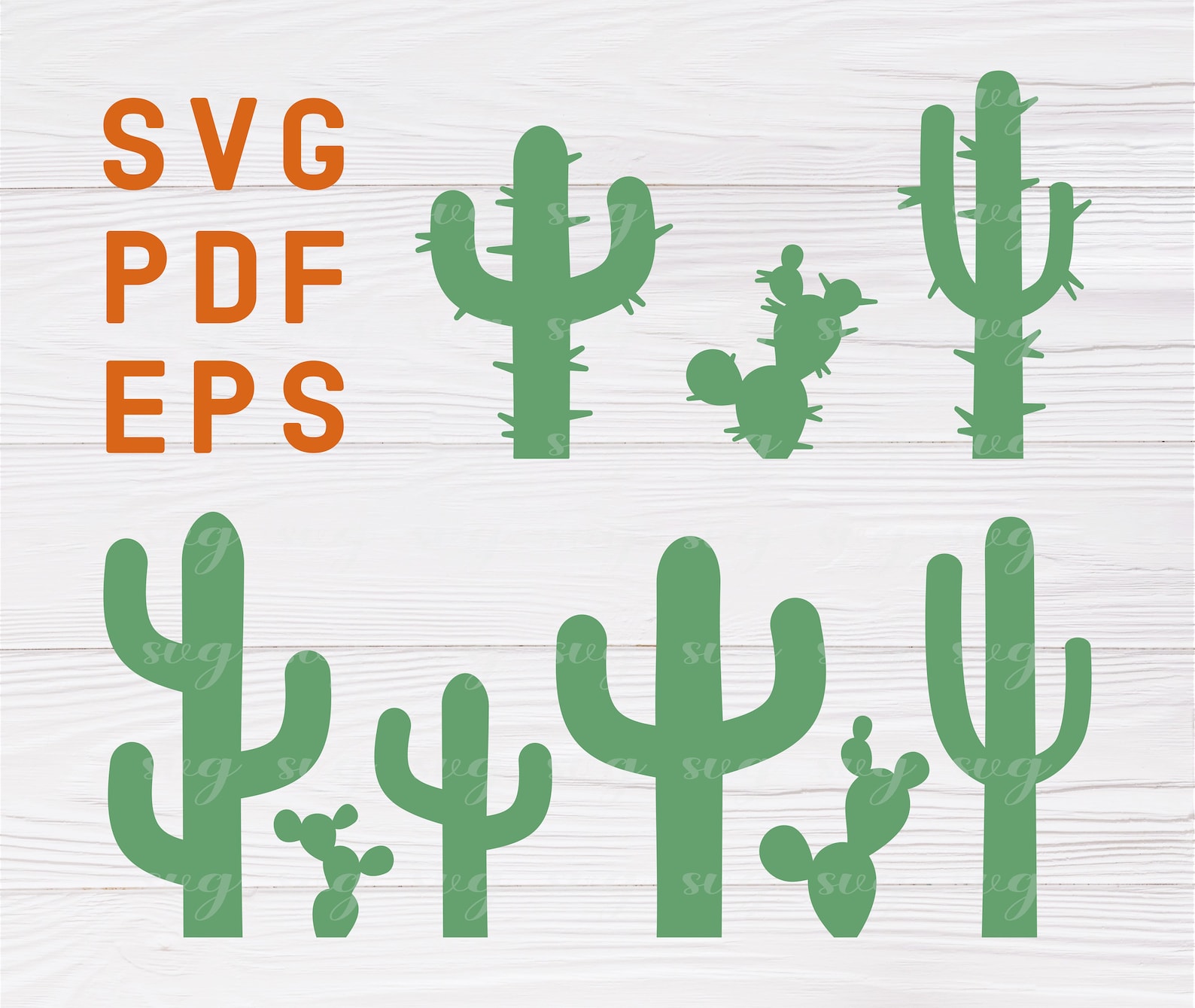 SVG PDF EPS File Cacti svg Cactus svg Cactus Craft File | Etsy