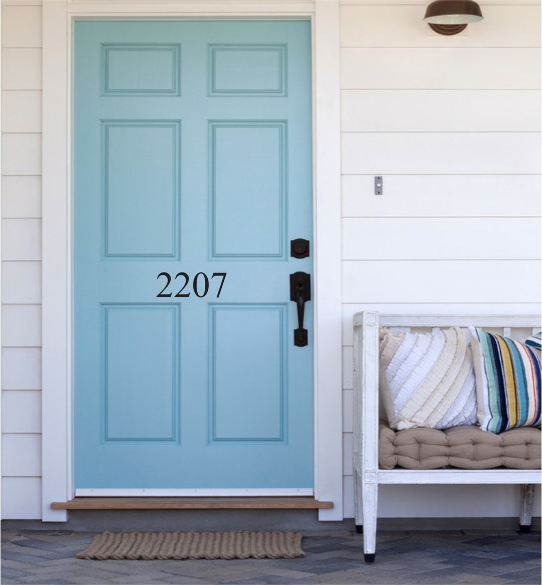 Custom House Number Decal, Custom Street Number Decal, Door Decal, Door ...