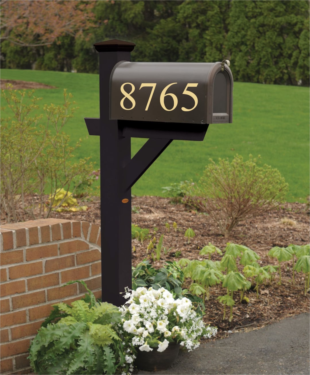 Custom Mailbox Number, Mailbox Decals, Mailbox Stickers, House Number ...