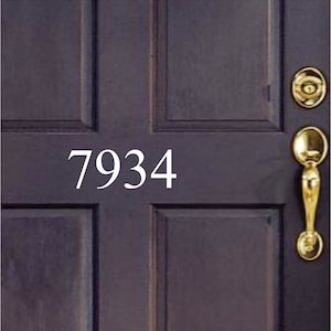 Custom House Number Decal, Custom Street Number Decal, Door Decal, Door ...
