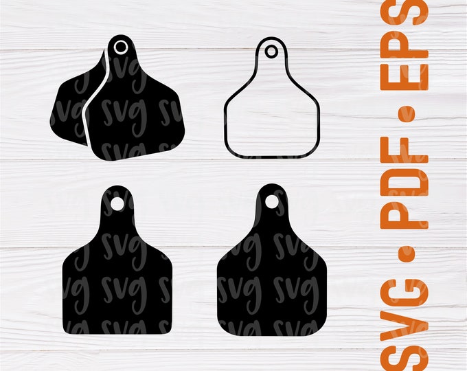 Ear Tag SVG Cut File & PNG Printable - Etsy Canada
