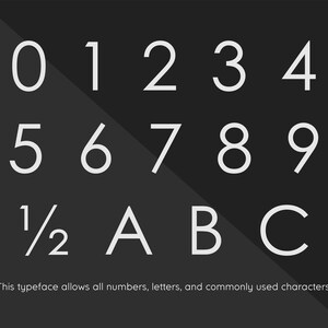 Custom Mailbox Numbers, Modern Mailbox Decals, Large Mailbox Stickers ...