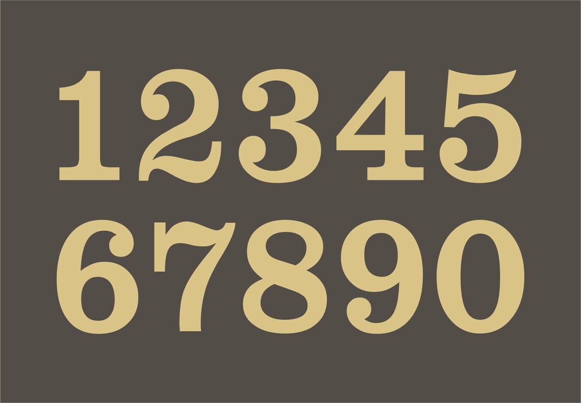 Custom Mailbox Number Traditional Mailbox Decals Mailbox - Etsy