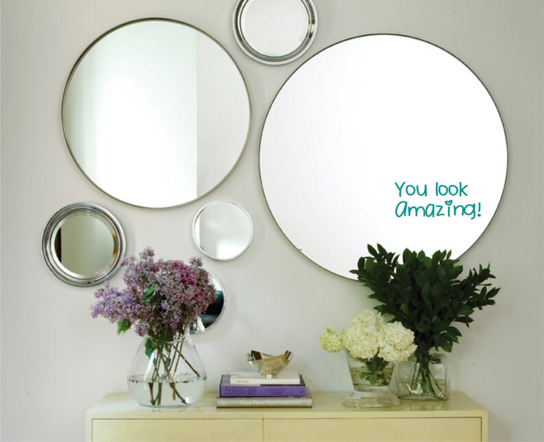 You Look Amazing Mirror Decal Cute Mirror Decal Mirror - Etsy